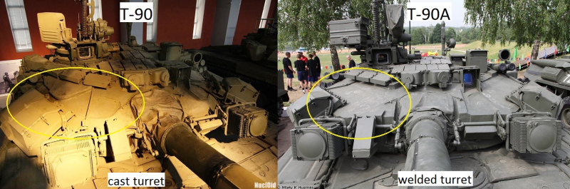 How to tell the difference between T-90 and T-90A - Mechanized Warfare - Sturgeon's House